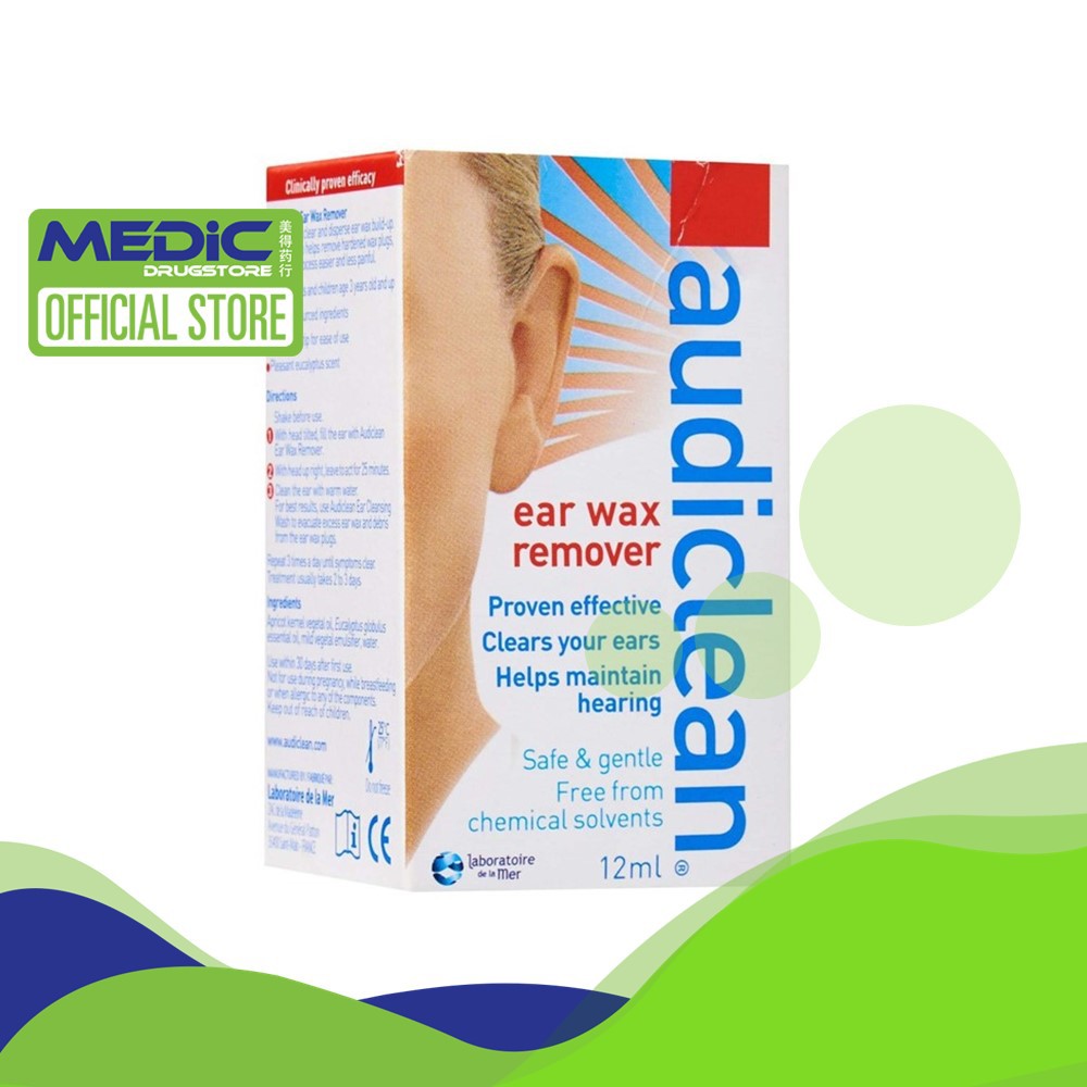 [Bundle of 2] Audiclean Ear Wax Remover 12ml - By Medic Drugstore ...