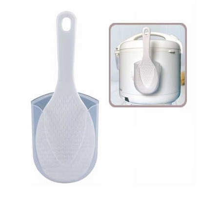 Anti-Stick Rice Scoop / Japanese Rice Cooker Spoon with Holder ...