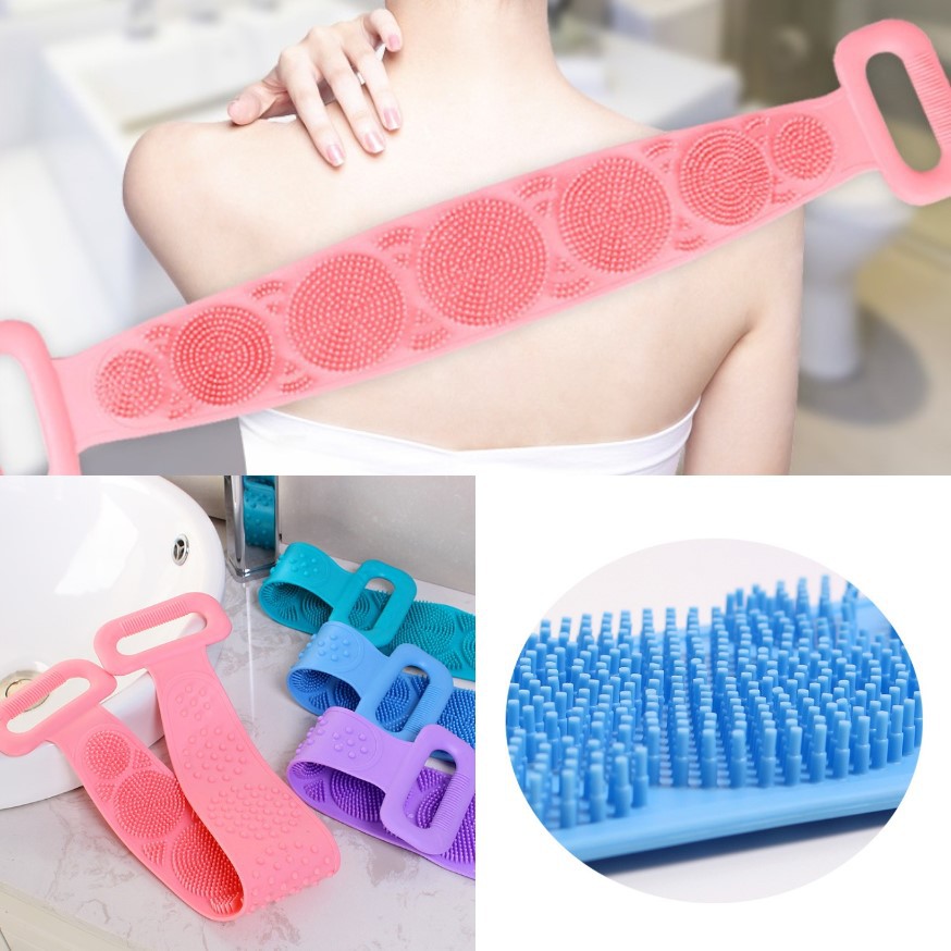 [sg Seller] Silicone Back Scrubber For Shower Body Washer Exfoliating