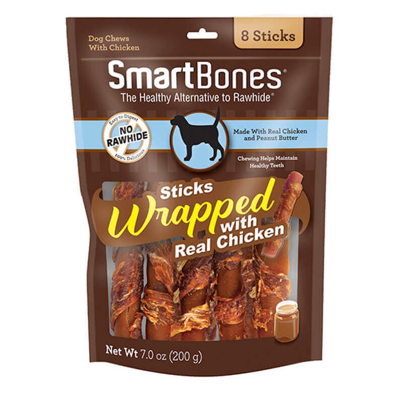Smartbones Chicken Wrapped Peanut Butter Sticks-regular (8sticks ...