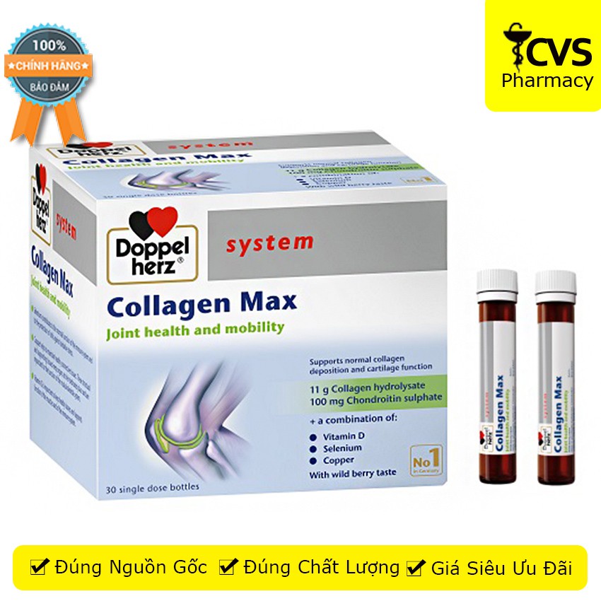 Collagen Max Box Of 30 Tubes - Supplement Collagen Type II, Support To ...