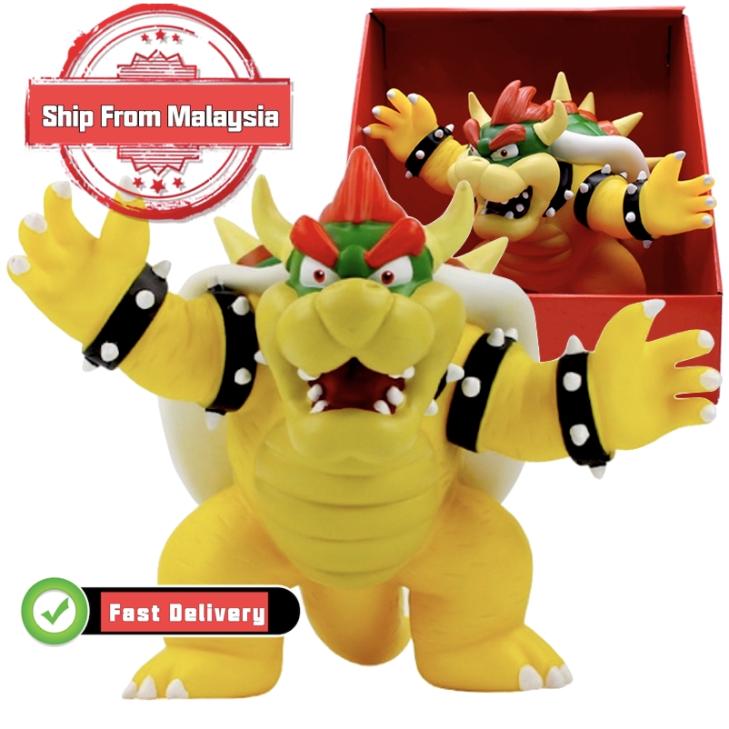 Super Mario Bros Dragon Bowser Koopa Action Figure 20cm Toy Model Kids ...