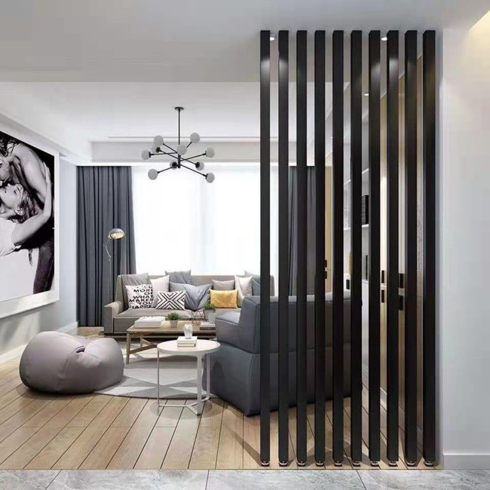 Room Partition Simple Metal Screen partition Hallway Grille Decorative ...