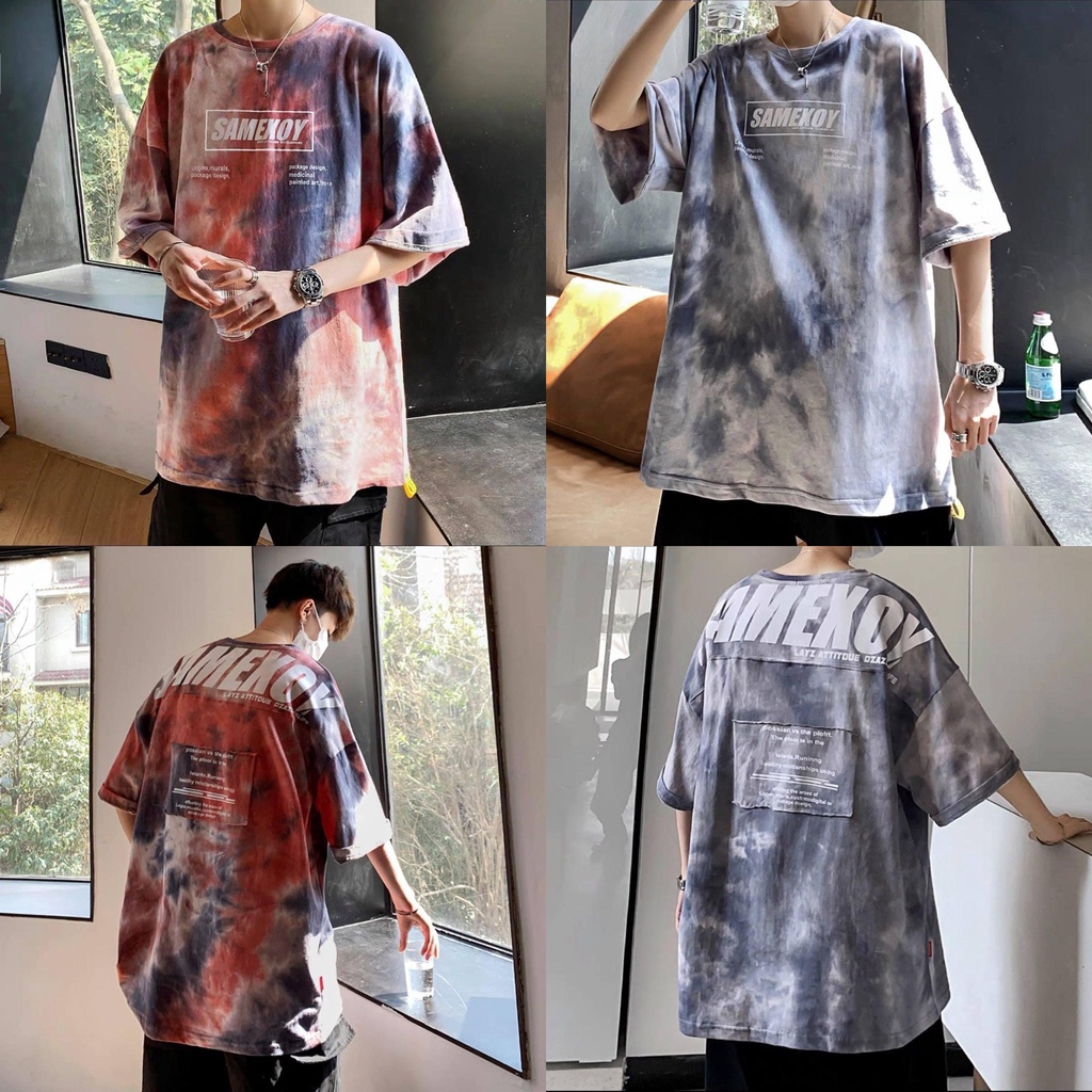 Unisex men's and women's loose-fitting t-shirt with short sleeves ...