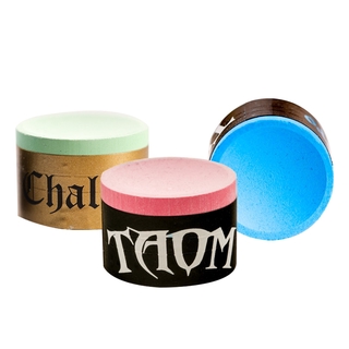 Original TAOM Chalk Round Blue Green Pink Colors Billiard Chalk Snooker ...
