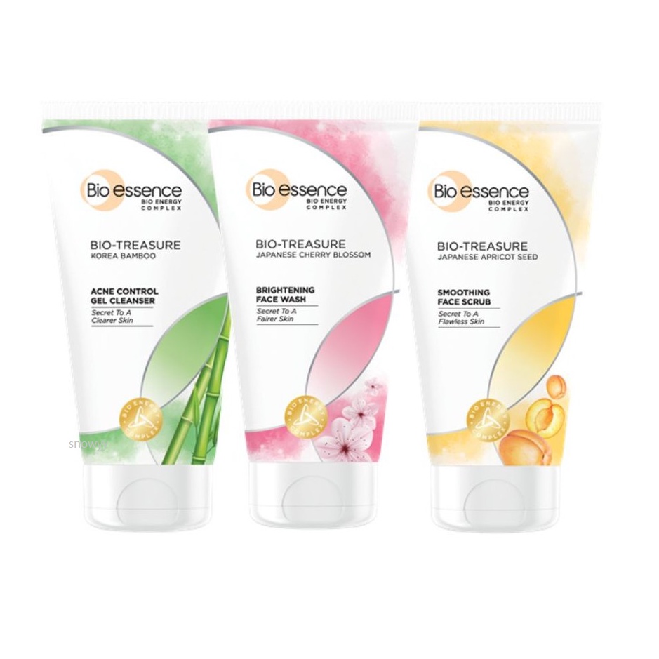 Bio-essence Bio-Treasure Face Scrub/ Gel Cleanser/ Face Wash 150g ...