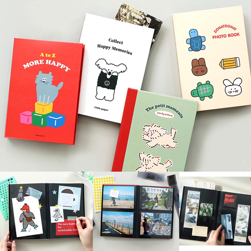 [LAST STOCK] Romane Hard Cover Self adhesive Photo Album Sticky Black ...