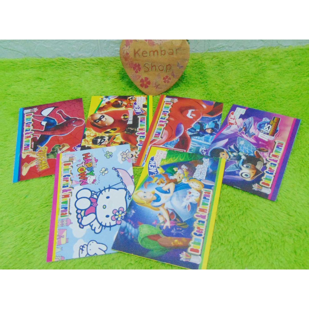 BCM - STORY AND COLORING BOOK CARTOON HELLO KITTY CARS DORAEMON ANIMAL ...