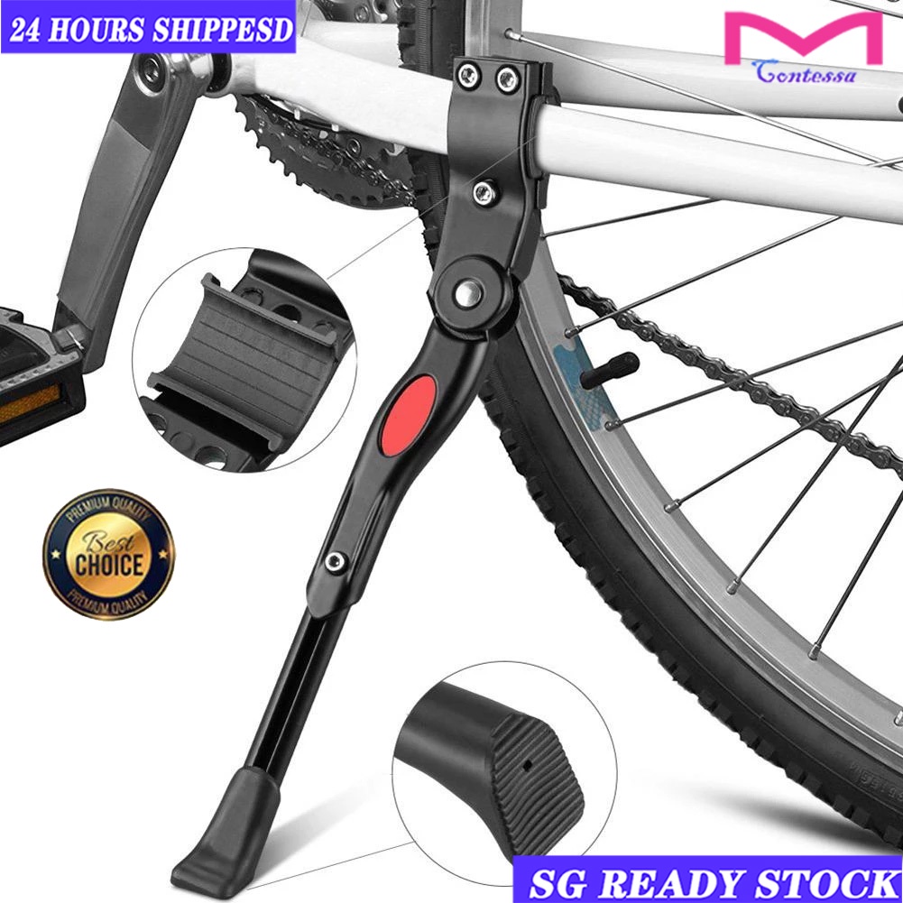 🇸🇬 Bicycle Kick Stand Aluminum Alloy MTB Bike Kickstand Road Bike ...