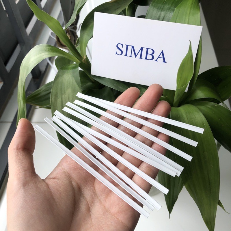 Combo of 10 PE plastic splints with 2 zinc cores/ 1 zinc core for ...