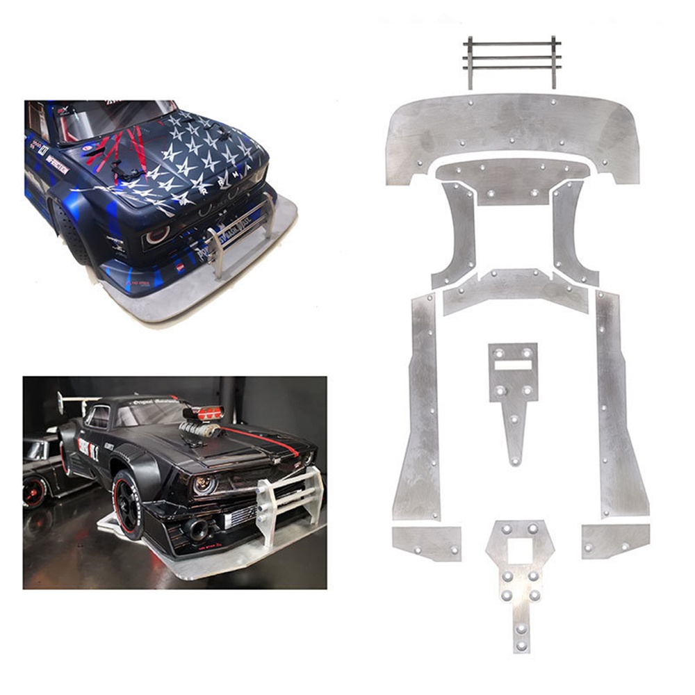 Arrma 1/7 INFRACTION V2 Felony Stainless Steel Front Bumper Chassis ...