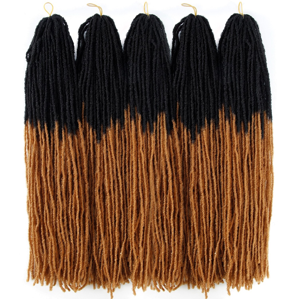 Dreadlocks Hair Crochet Braids Soft Dread Afro Hairstyle Ombre ...