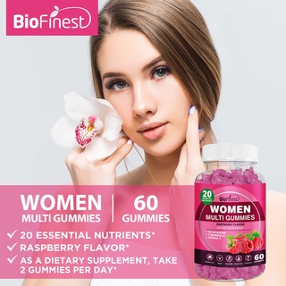 Biofinest Women MultiVitamins Gummy Supplement - 20 Minerals Vitamin A ...