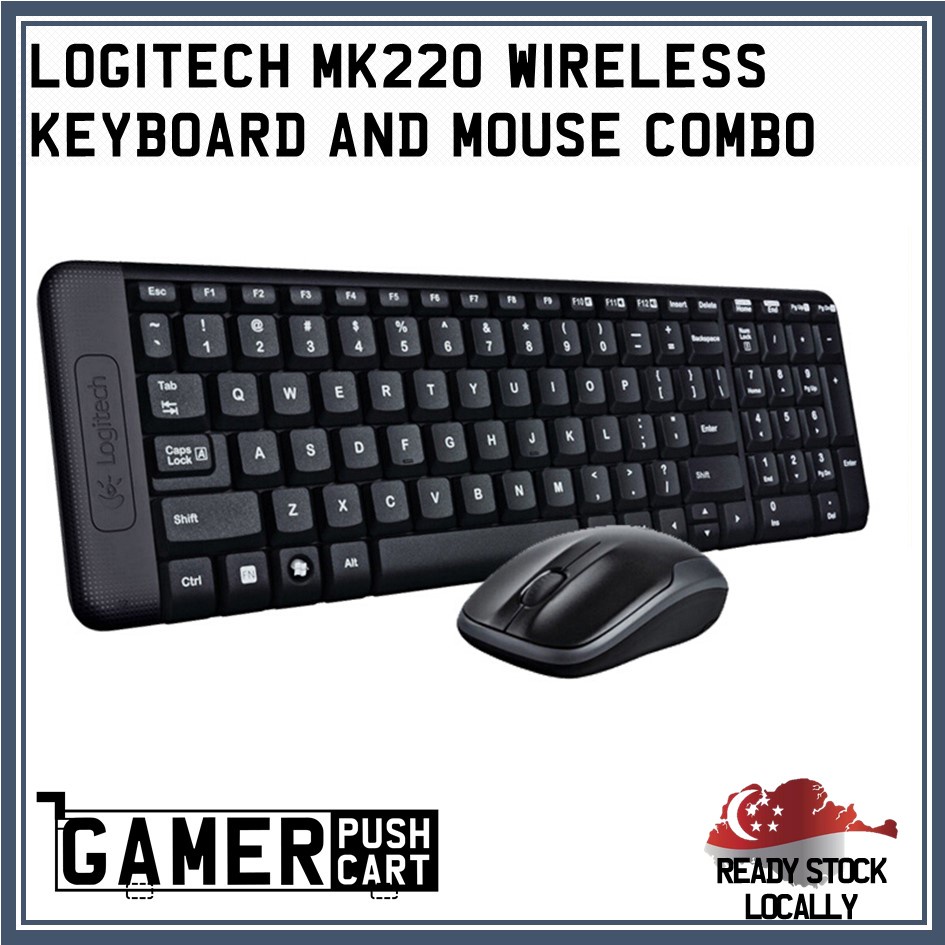 Logitech Mk220 Wireless Mouse And Keyboard Combo Shopee Singapore