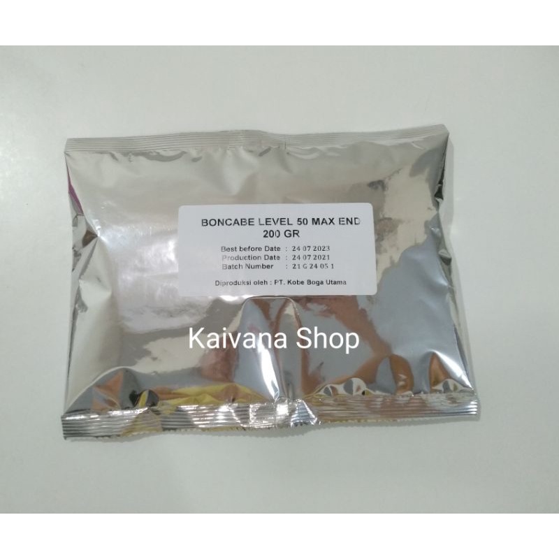 Boncabe Level 50 MAX END | 200 Grams | Kilo Bond Level 50 | Kilo level ...