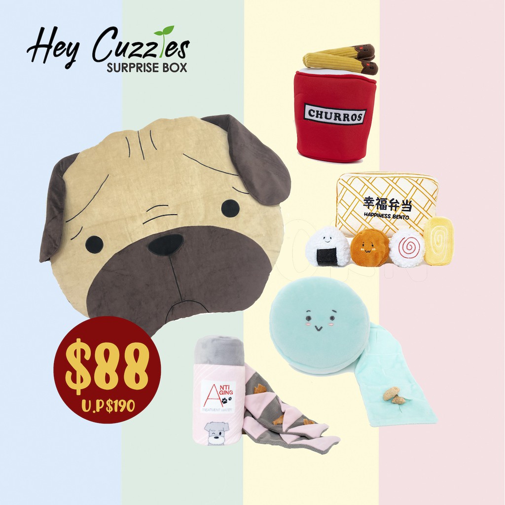 Hey Cuzzies Surprise Box for Pet Dogs and Puppies (UP $190) | Shopee ...