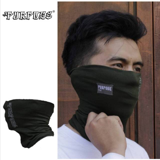 Army green Purpose Buff Mask / original bandana slayer | Shopee Singapore