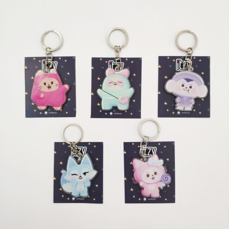 [READY] Itzy Line Friends Acrylic Keyring Keychain WDZY Lia Ryujin ...
