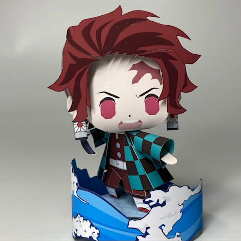 Anime paper model Kamado Tanjirou (Breath of Water/Mizu no kokyū ...