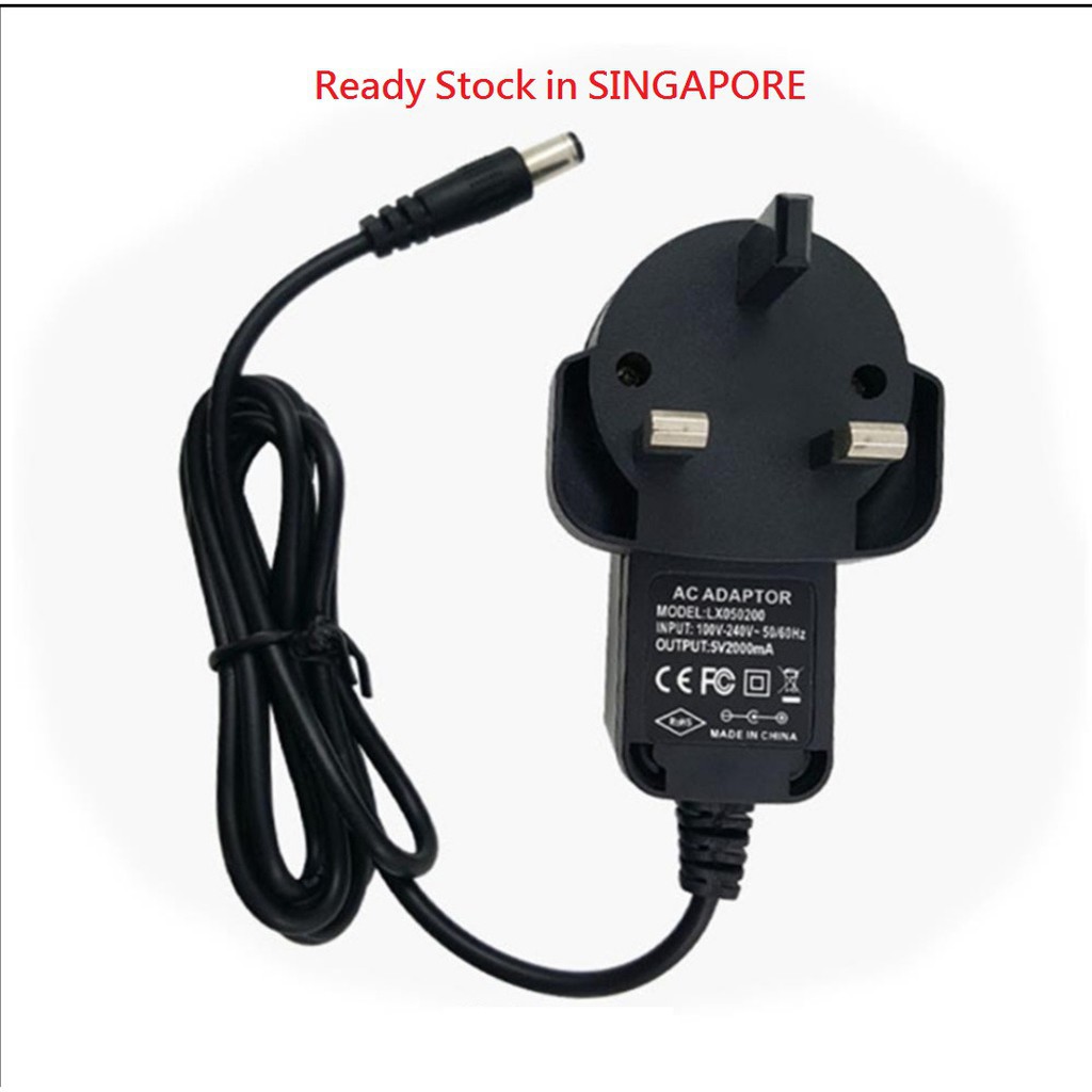 TV Box Plug Power Adapter 5V 2A 5.5*2.5mm UK Android 3Pins TX3 MX10 X96 ...