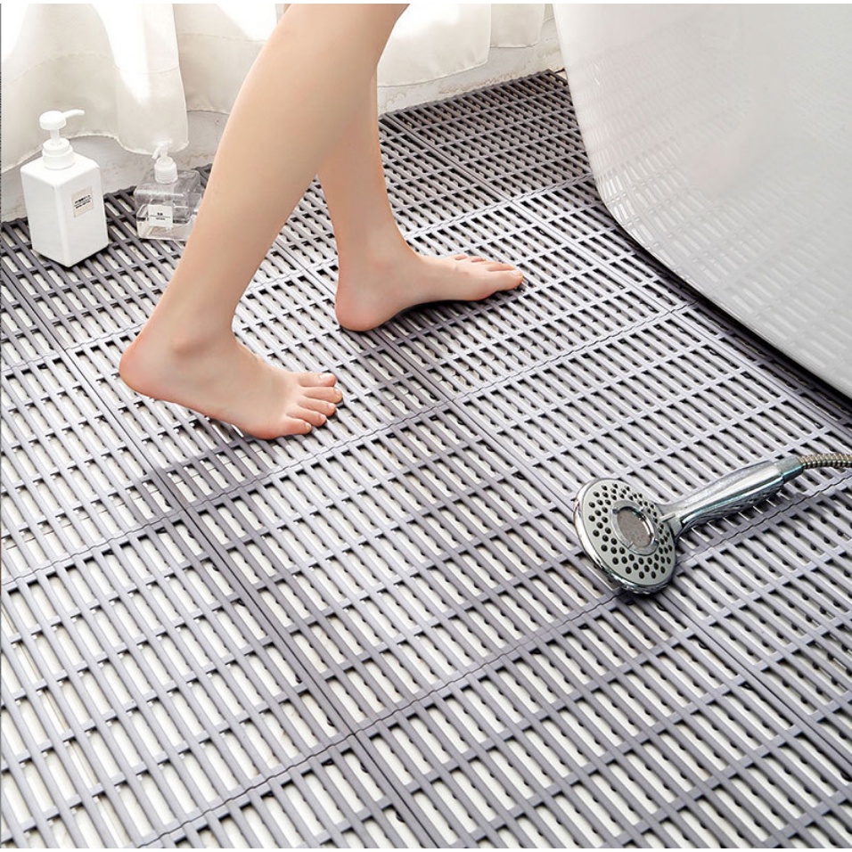 (SG Seller) TPE Anti-Slip Bathroom Mat DIY 30x30cm [Dear J] | Shopee ...