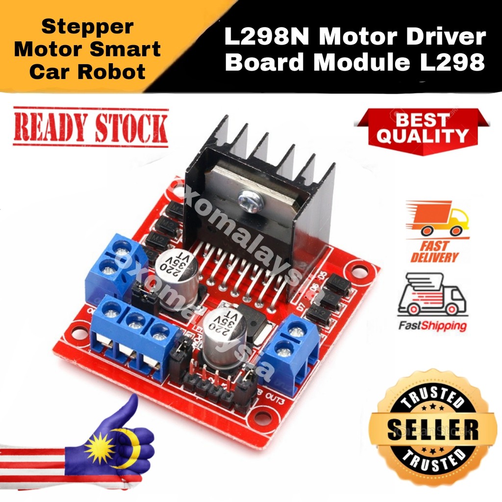 L298N Motor Driver Board Module L298 Stepper Motor Smart Car Robot | Shopee Singapore
