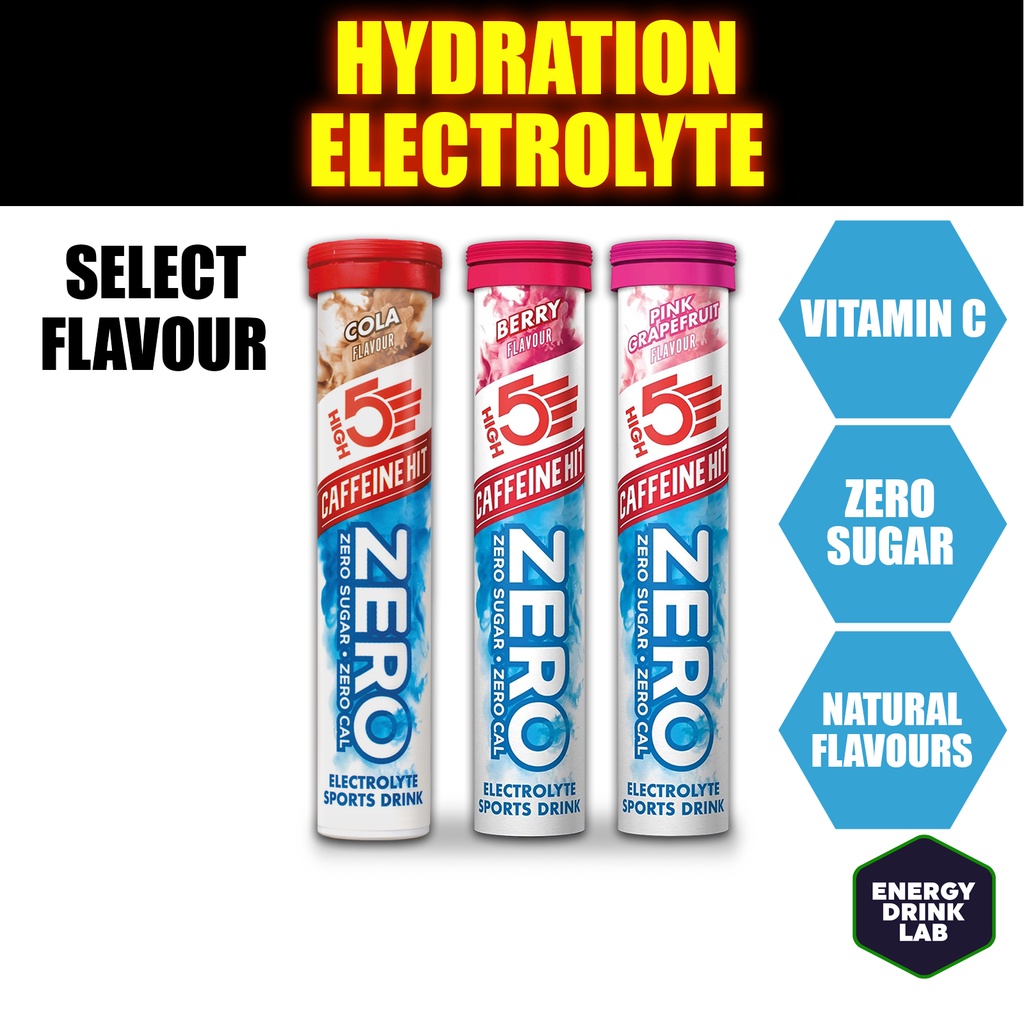High5 Zero Caffeine Electrolyte Drink 3 Tubes 60 Tablets | Shopee Singapore