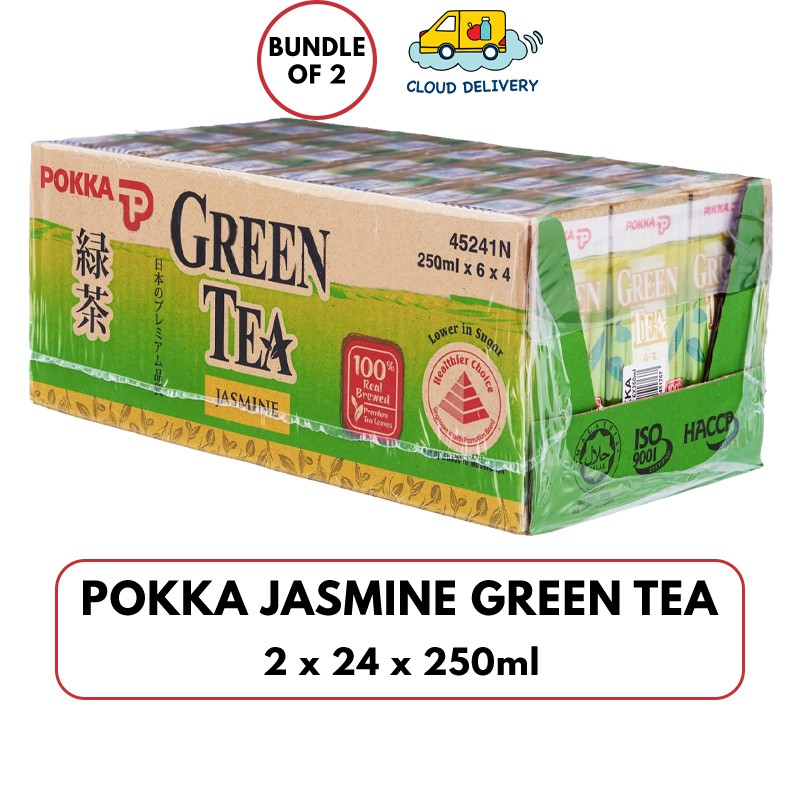 [Bundle of 2] Pokka Jasmine Green Tea Packet (24 x 250ml) | Shopee ...
