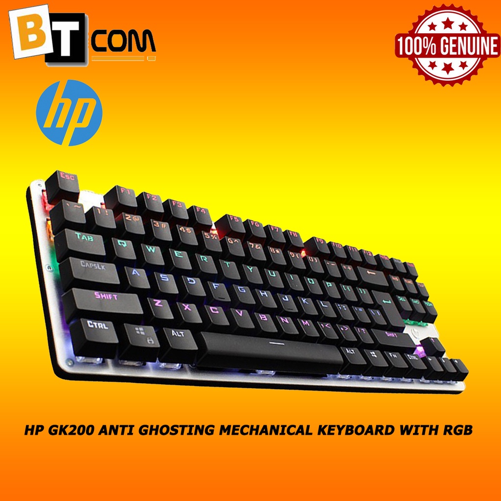 HP GK200 Anti Ghosting Mechanical Keyboard with RGB | Shopee Singapore