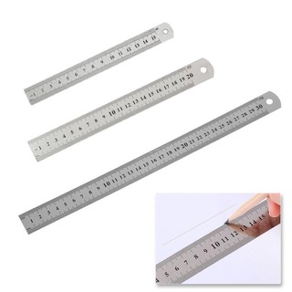 Stainless Steel Metal Ruler (15cm / 20cm / 30cm) | Shopee Singapore