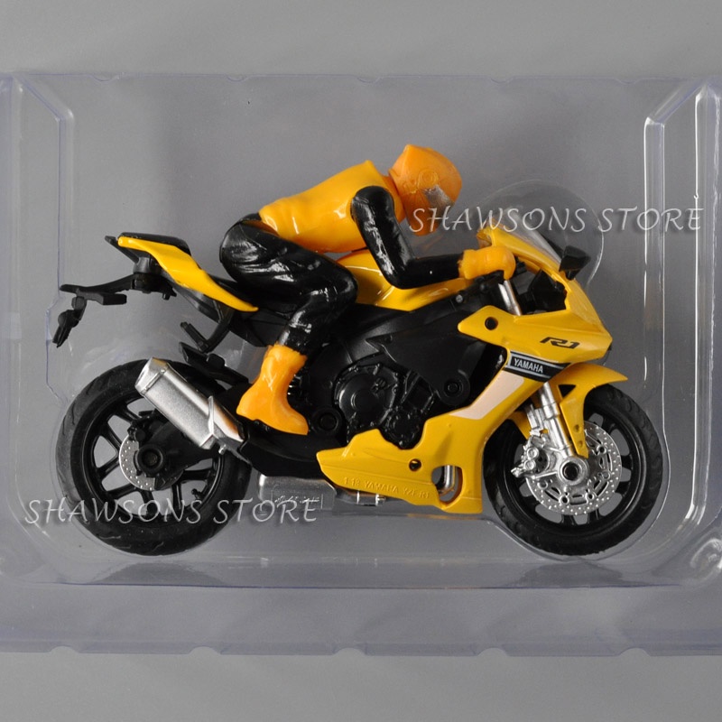 1:18 Scale Diecast Motorcycle Model Toys Yamaha YZF-R1 Sports Bike ...