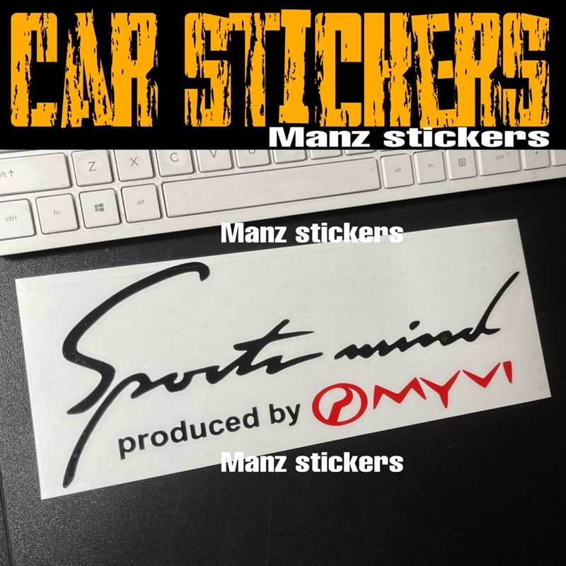 [24HOURS SHIP] STIKER KERETA SPORT MIND MYVI GEN 3 / CAR STICKER SPORT ...