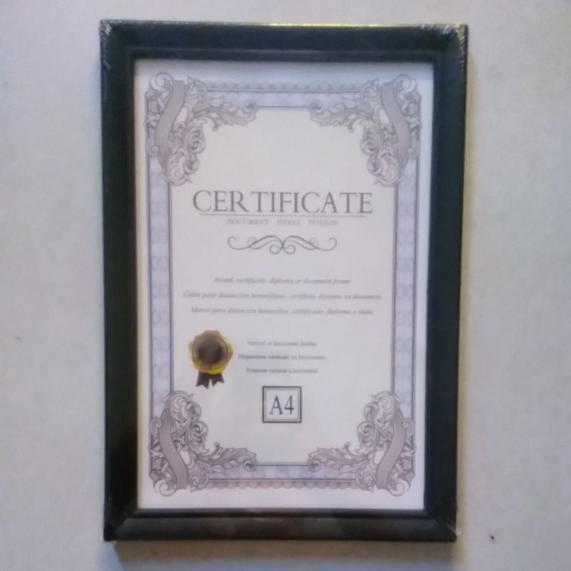 [BEST SELLER] A4 Certificate Frame / Picture Photo Frame A4/ Frame ...