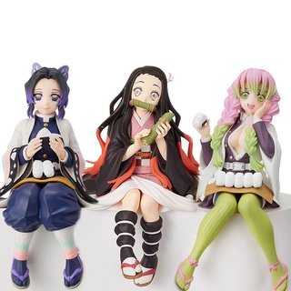 Demon Slayer Anime Figure Sitting position eat rice PVC Figure Model ...