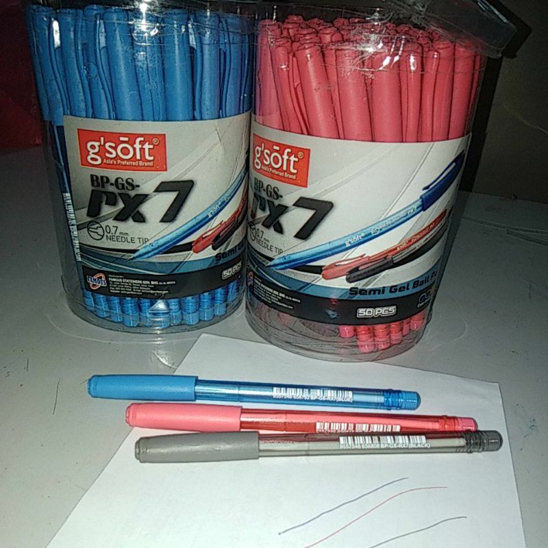 G'soft BP-GS-RX7 Semi Gel Ball Pen 0.7mm/0.5mm | Shopee Singapore