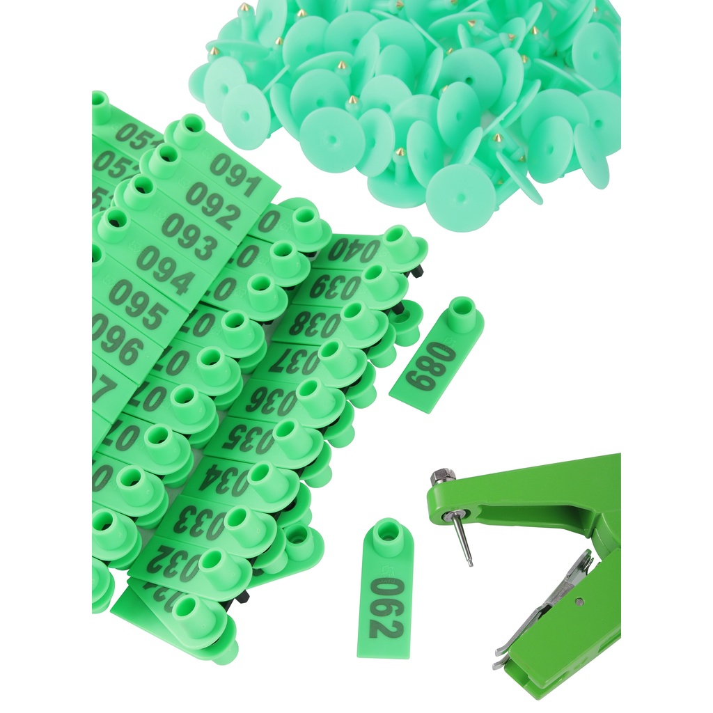 Sheep Ear Tag Set Sheep Ear Tag With Labeler TPU Material 001-100 Goat ...