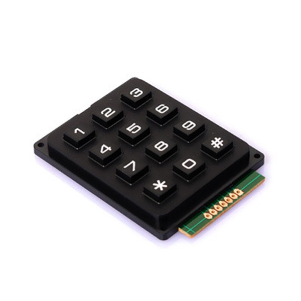 12Key Membrane Switch Keypad 4 x 3 Matrix Array Matrix keyboard ...