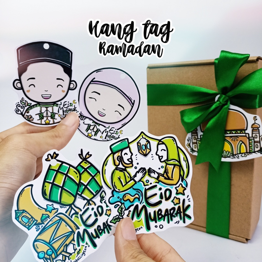 Hang Tag Custom Greetings for Eid Al-Fitr Hari Raya Parcel Hampers ...