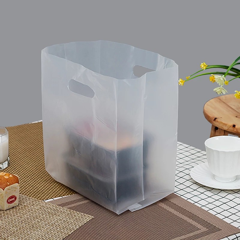 [50pcs +/-] Plastic Handle Bag/ Plastic Punch Hole Bag/ Cake Box ...