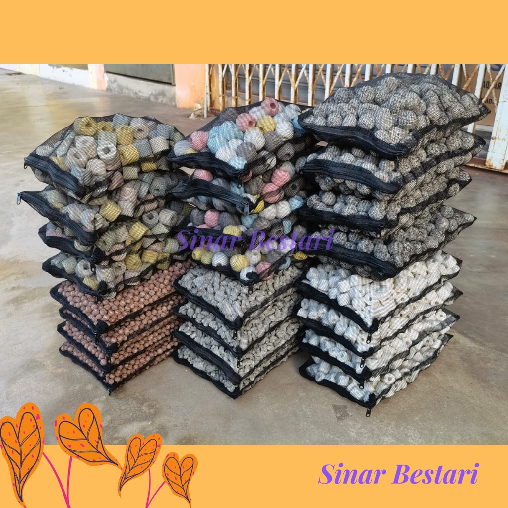 Premium Bio Filter Media Aquarium Home Top filter Trickle Bacteria Ikan ...