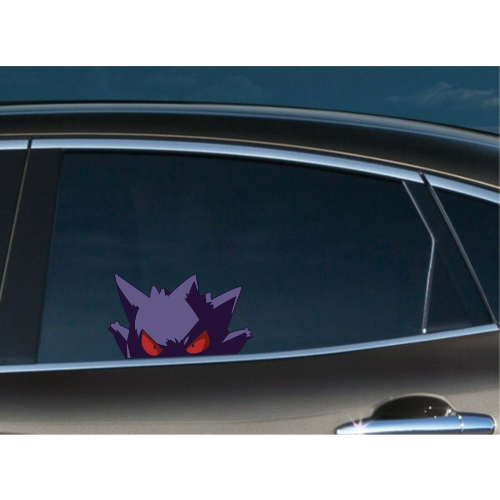 1Pair/2Pcs Gengar Peeker Peeking Peek Window Vinyl Decal Anime Sticker ...