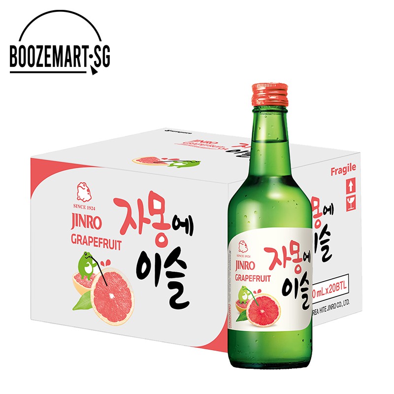 JINRO Soju Grapefruit 360ML x 20's (Authentic Agent Stock) | Shopee ...