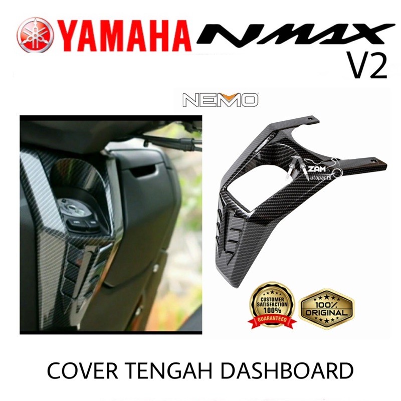 NEW COVER TEBGAH DASHBOARD CARBON DESIGN FOR YAMAHA NMAX 2020 / NMAX V2 ...