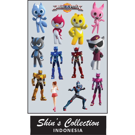 Mini force Miniforce Waterproof Sticker Sticker 1pc | Shopee Singapore