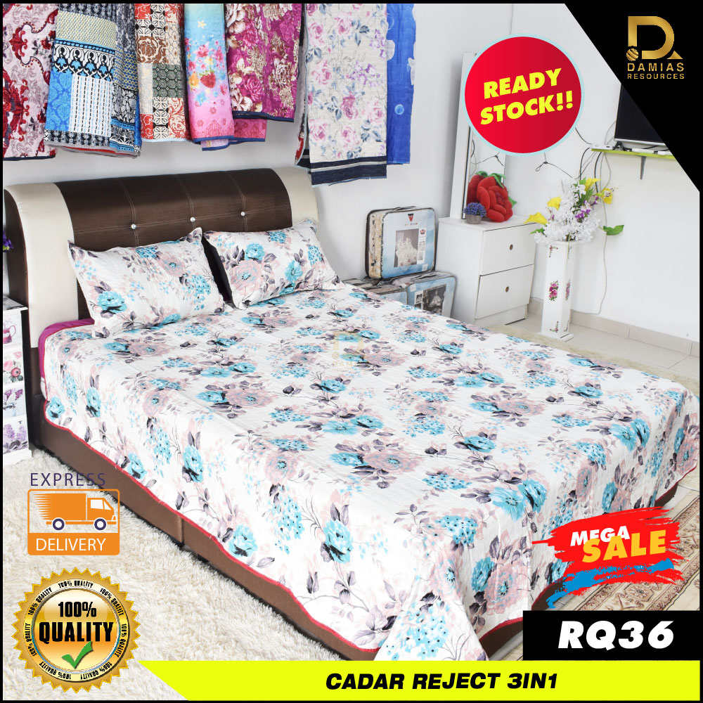 CADAR CADAR REJECT KILANG 3 IN 1 PATCHWORK SAIZ QUEEN AMIRA COLLECTION ...