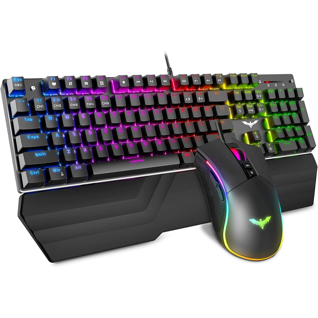 HAVIT Wired USB Mechanical Gaming Keyboard | Shopee Singapore