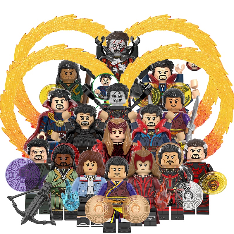 New Doctor Strange Scarlet Witch Toys Minifigures Building Blocks X0335 ...