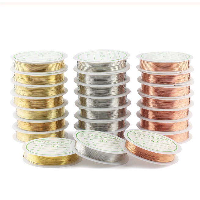 1 Roll 0.2-1mm copper wire DIY Beading Wire Jewelry Cord String for ...