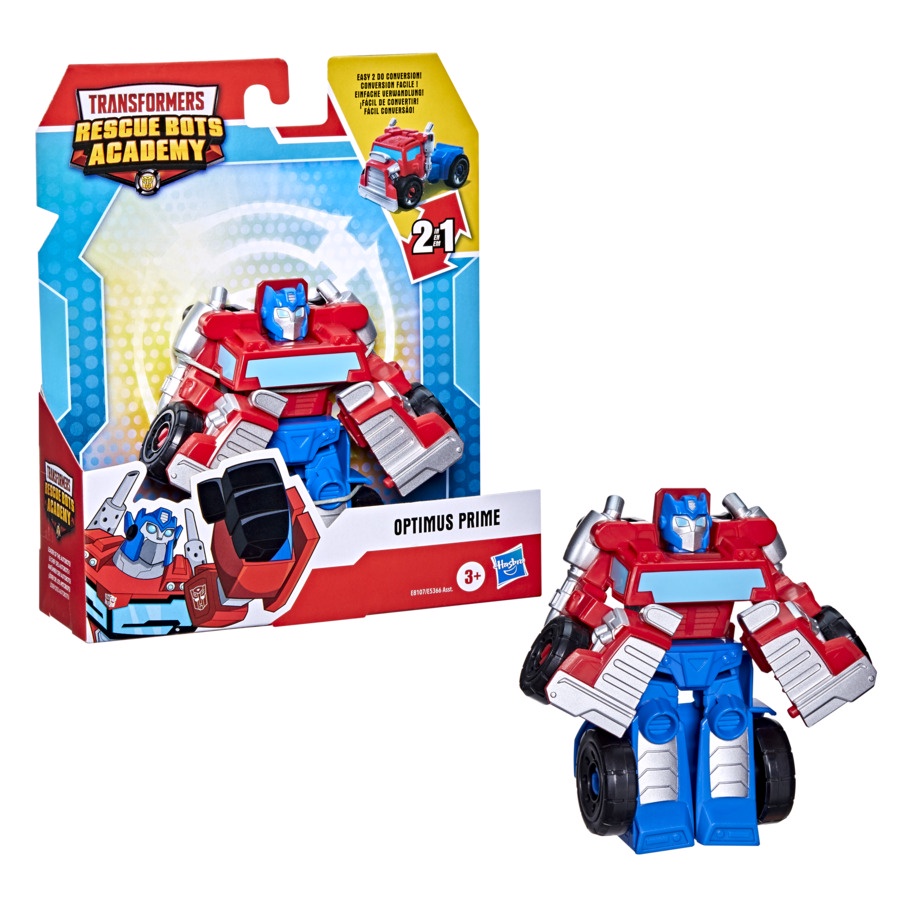 Transformers Rescue Bots Academy Optimus Prime Converting Toy, 4.5-Inch ...