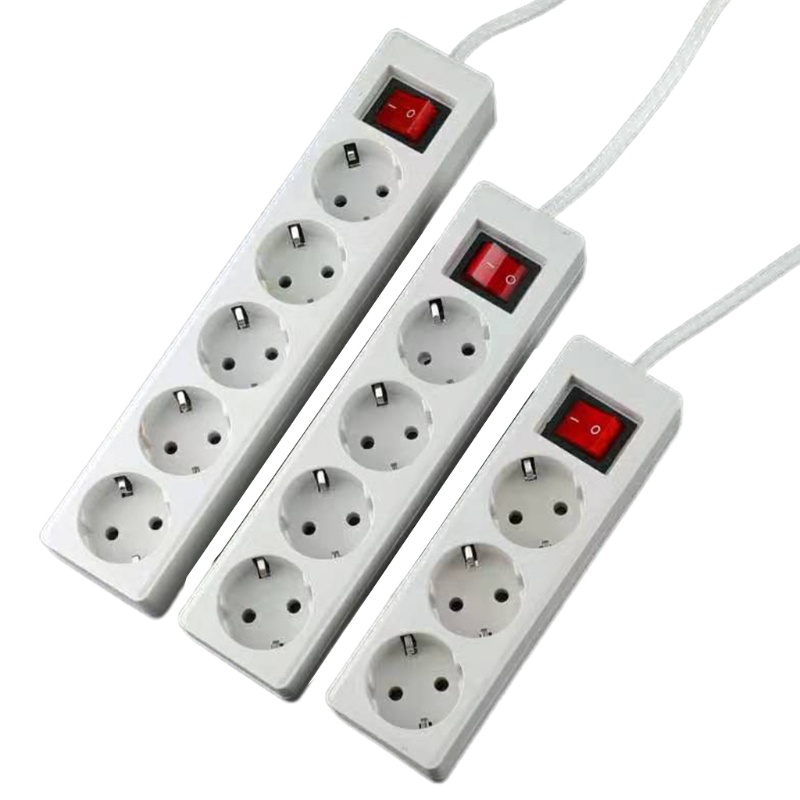 YJCNELCR 2 Pin Socket EU German Type 3 4 5 Way Power Socket for Home ...